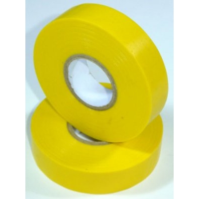 19mm x 33m Yellow PVC Tape 55/121249 - Pakex
